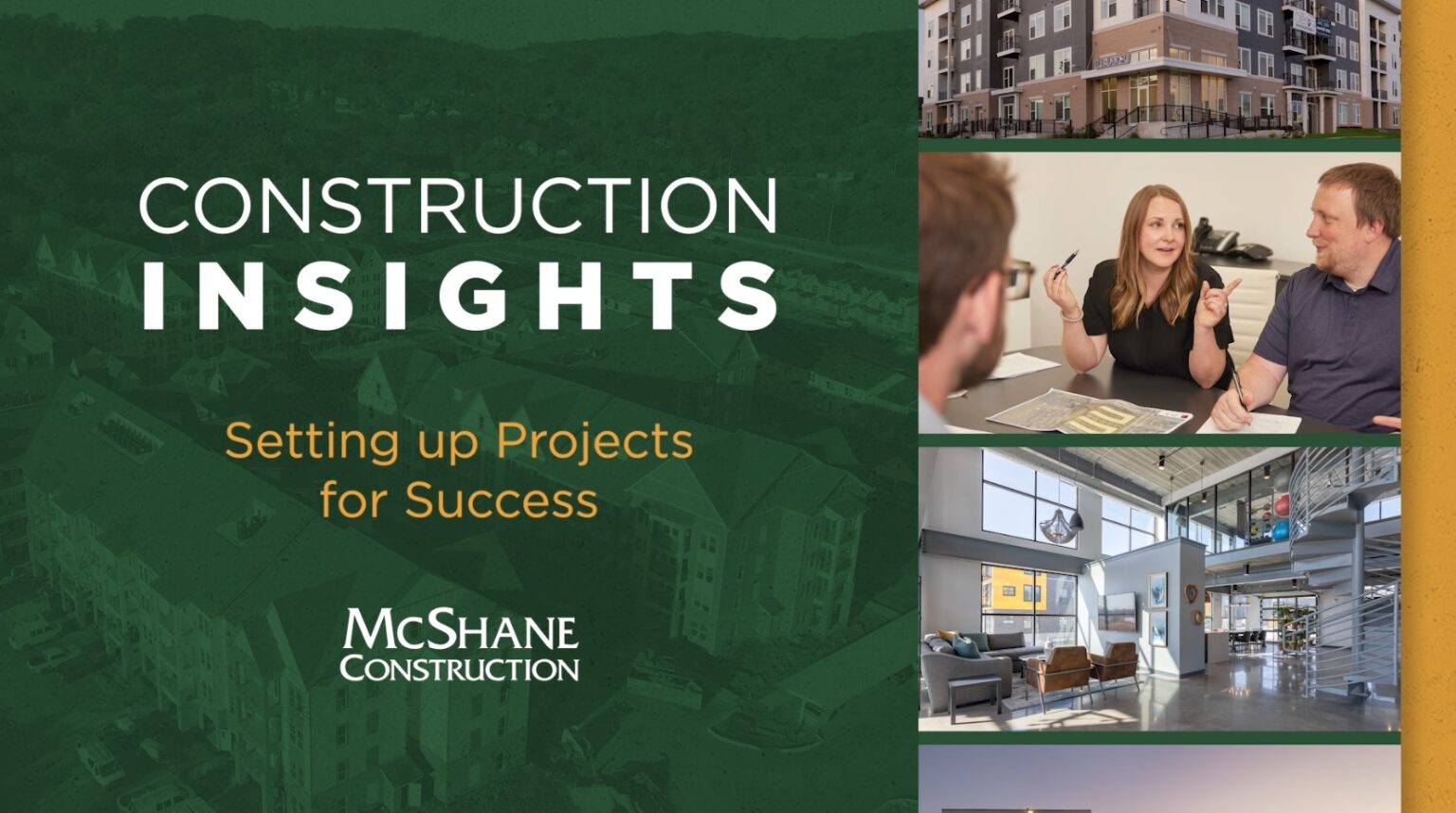 Setting Up Projects for Success | McShane Construction